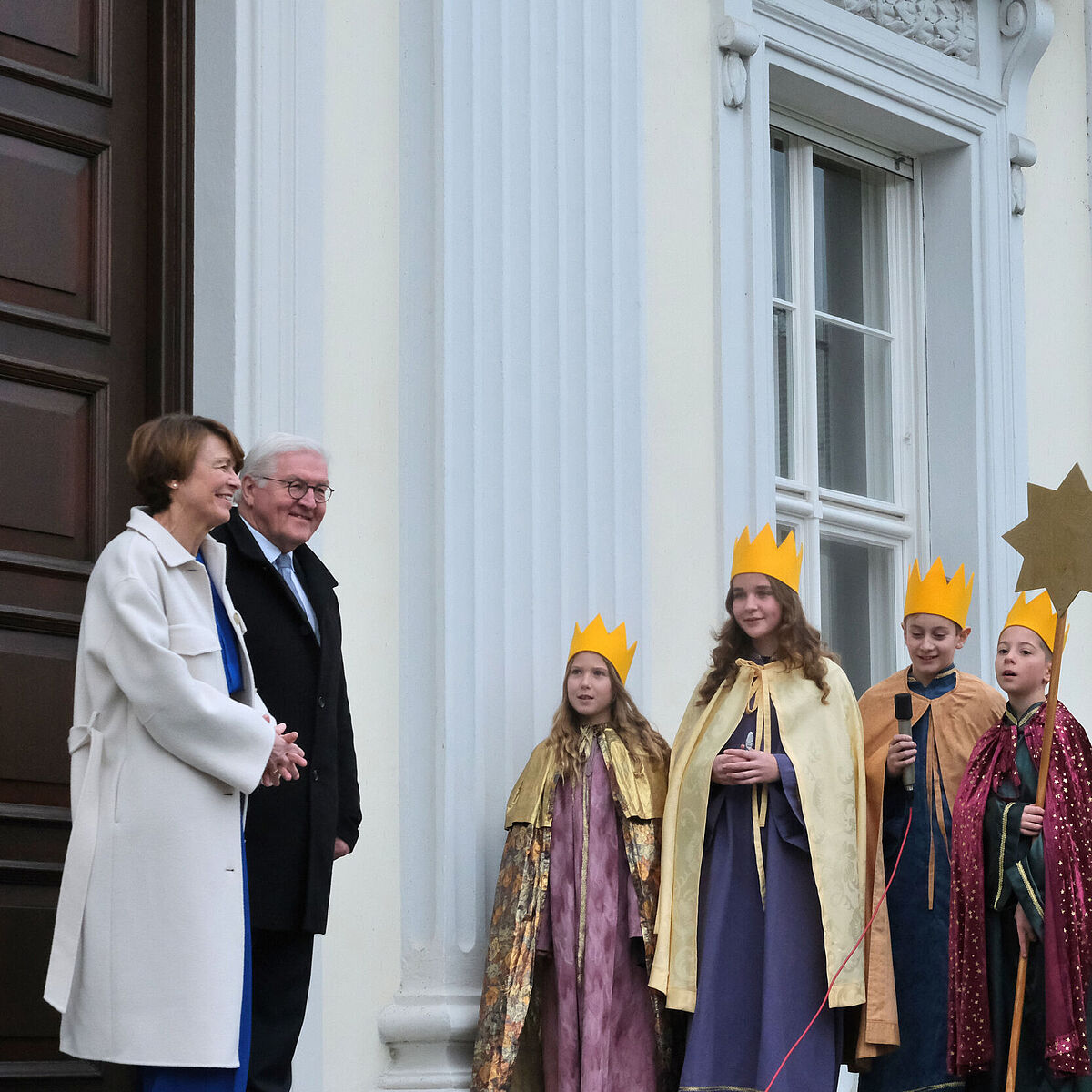 Bundespräsident Steinmeier empfängt Sternsinger im Schloss Bellevue ...